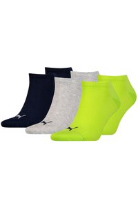 Puma 6 PACK - Füßlinge - lime punch/dunkelgelb - Zalando.de