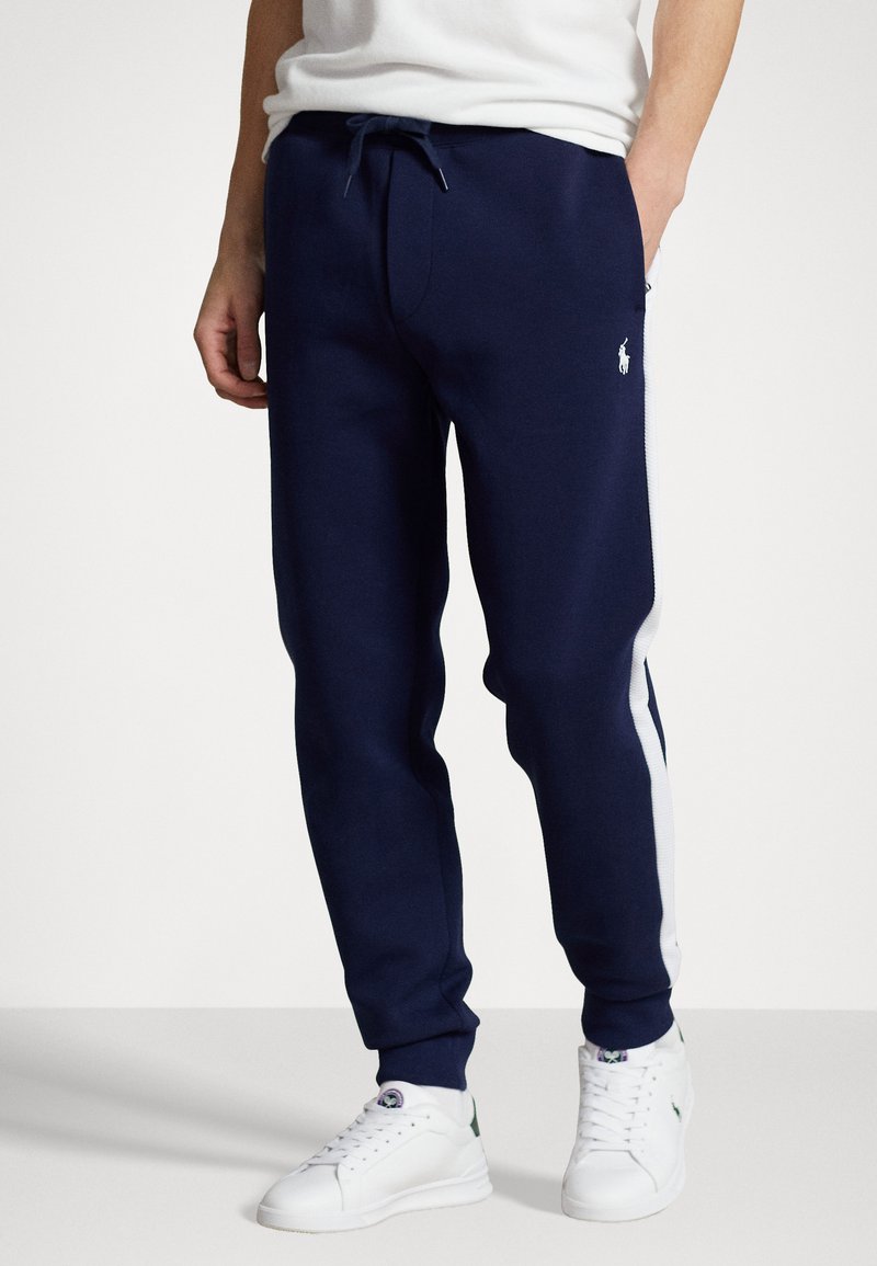 Polo Ralph Lauren BALLBOY ATHLETIC - Tracksuit bottoms - refined navy/white/dark blue - Zalando ...