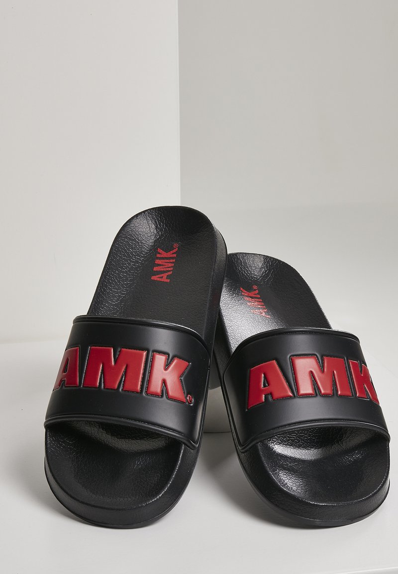 Urban Classics AMK SLIDES - Badesandale - blk red/schwarz - Zalando.ch