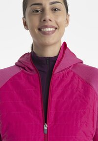 Icebreaker MERINO QUANTUHYBRID LS ZIP HOODIE - Sweatjacke - electron ...