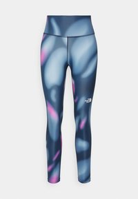 The North Face FLEX HIGH RISE PRINT - Punčochy - summit navy/tmavě ...