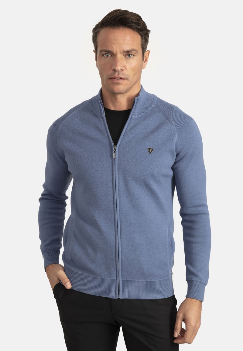 Jacey Quinn REGLAN SHOULDER 2 POCKET - Strickjacke - country blue ...