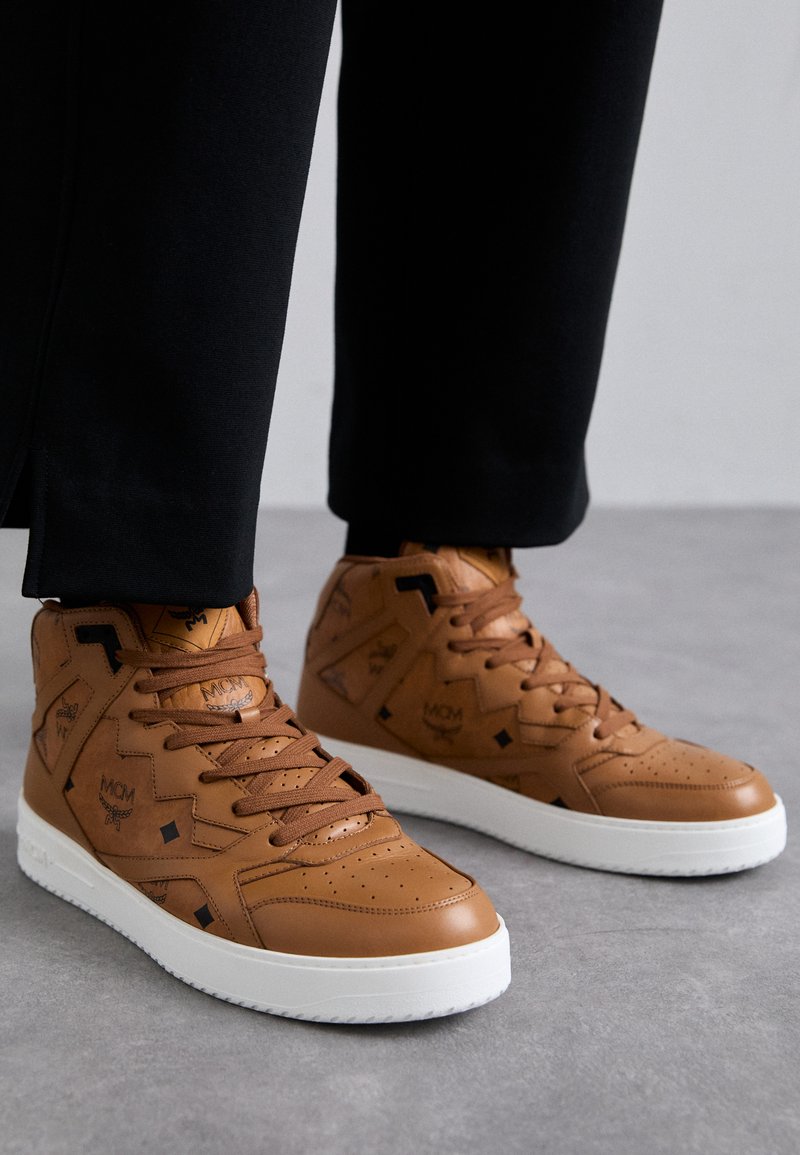 MCM NEO - High-top trainers - cognac - Zalando.co.uk
