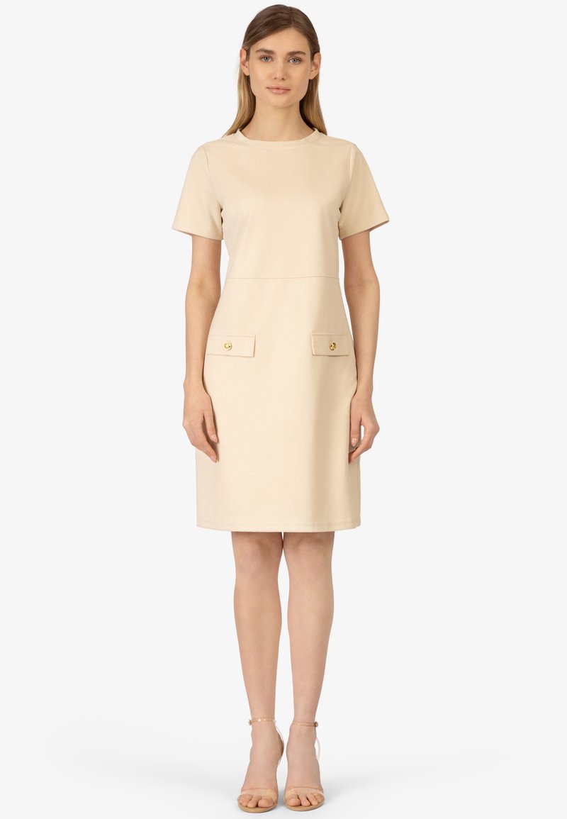 Apart Robe en jersey - beige - ZALANDO.BE