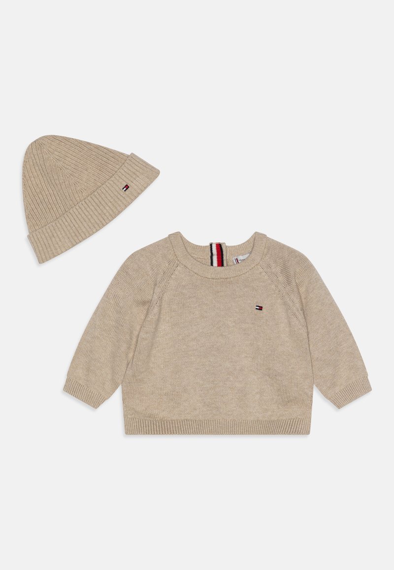Tommy Hilfiger BABY GIFTBOX UNISEX SET - Beanie - melange/beige ...