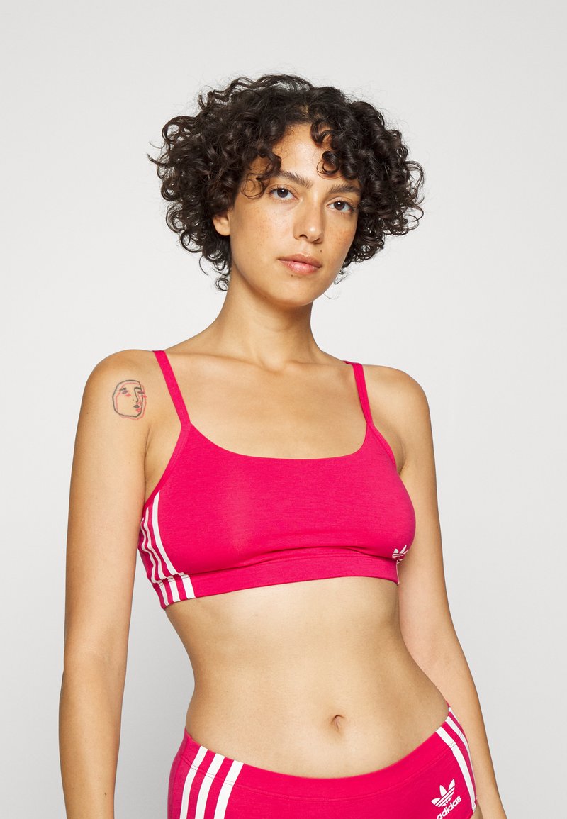 Adidas Originals Scoop Bralette Bustier Bold Pink Pink Zalando De