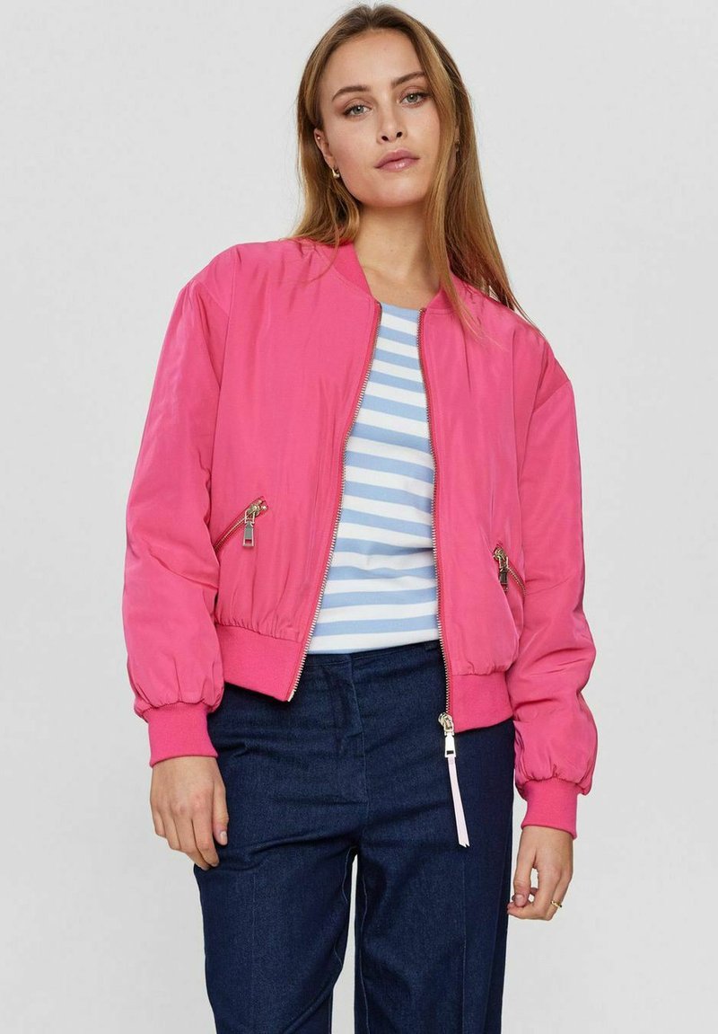 Nümph NUELLINORA - Bomber Jacket - raspberry sorbet/light pink - Zalando.ie