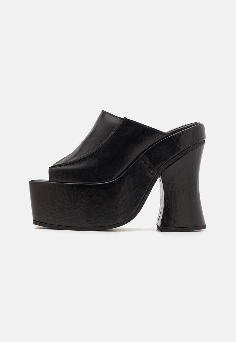 ECKHAUS LATTA OPEN TOE PLATFORM - Heeled mules - black - Zalando.ie