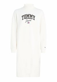 Tommy Jeans NEW VARISTY MOCK NECK - Robe de jour - ancient white/blanc ...
