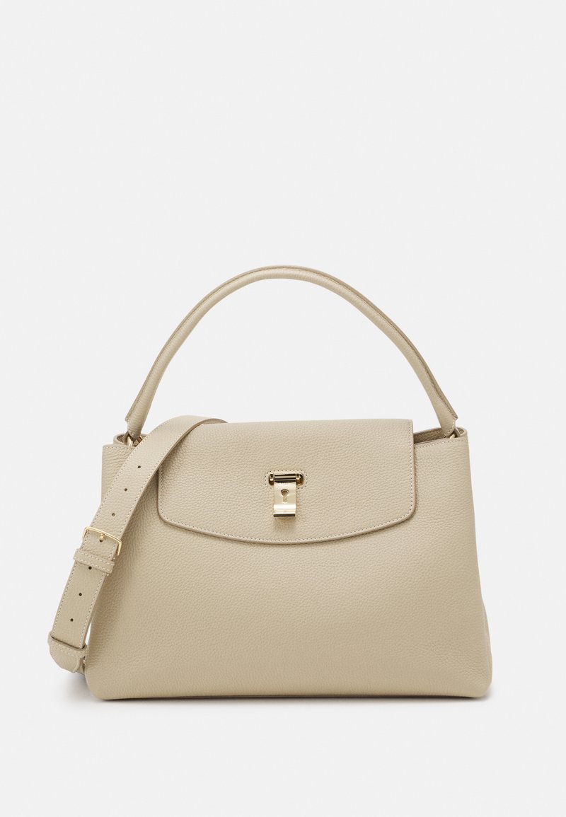 Bally LAYKA TOP HANDLE - Handbag - fossil/coffee/gold/white - Zalando.ie