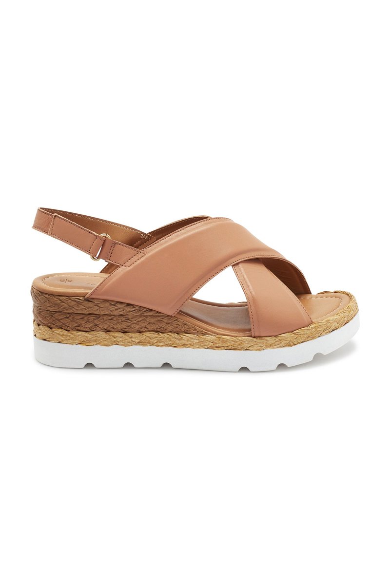 Next Wedge sandals - camel brown/brown - Zalando.de