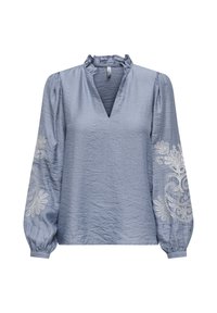 ONLY NEW MALOU - Blouse - faded denim/blauw denim/bluedenim - Zalando.nl