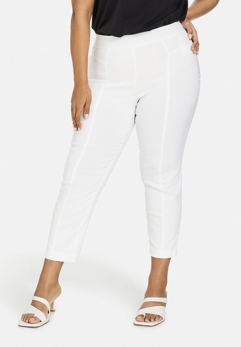 Samoon ELASTISCHE 3/4 LUCY - Leggings - offwhite/off-white - Zalando.ie
