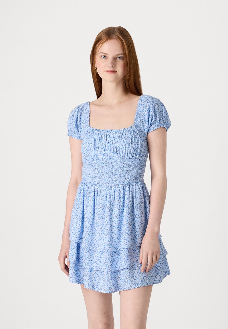 Hollister Co. SAIDIE TRIPLE TIER SKORT - Jumpsuit - firework/dunkelblau ...