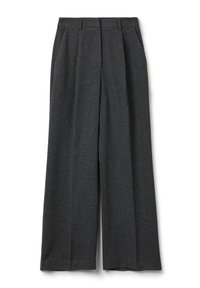 B.ANGEL RELAXED-FIT WITH DARTS - Trousers - dark grey marl/dark grey ...