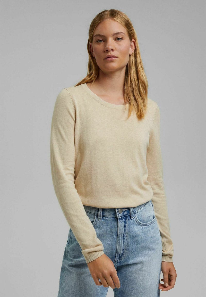 edc by Esprit COO SWEATER - Strickpullover - beige - Zalando.de