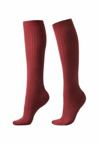 Calzedonia Knee high socks - rot dark red/dark red - Zalando