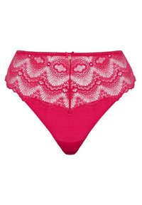 Oola Lingerie FAN HIGH WAIST - String - pink/donkerroze - Zalando.be