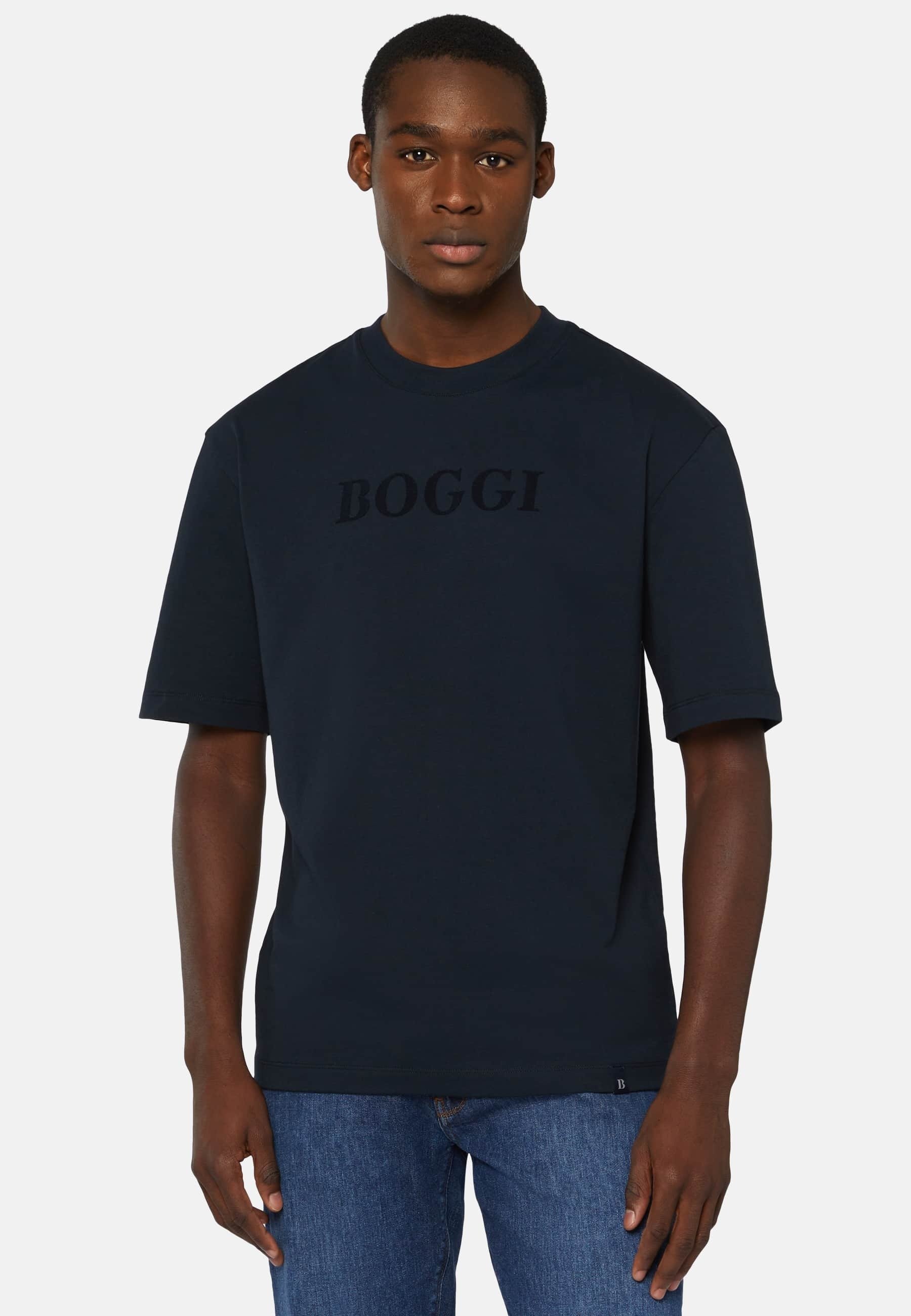 Boggi Milano T-Shirt print - navy blue/blau - Zalando.ch
