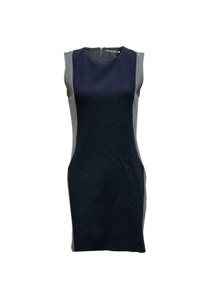 SINTY CON TEXTURA COMBINADO - Vestido de tubo - azul marino/azul ...