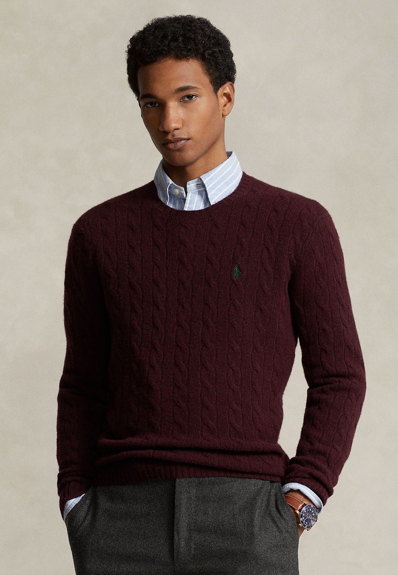 Polo Ralph Lauren Sweter/bordowy - Zalando.pl