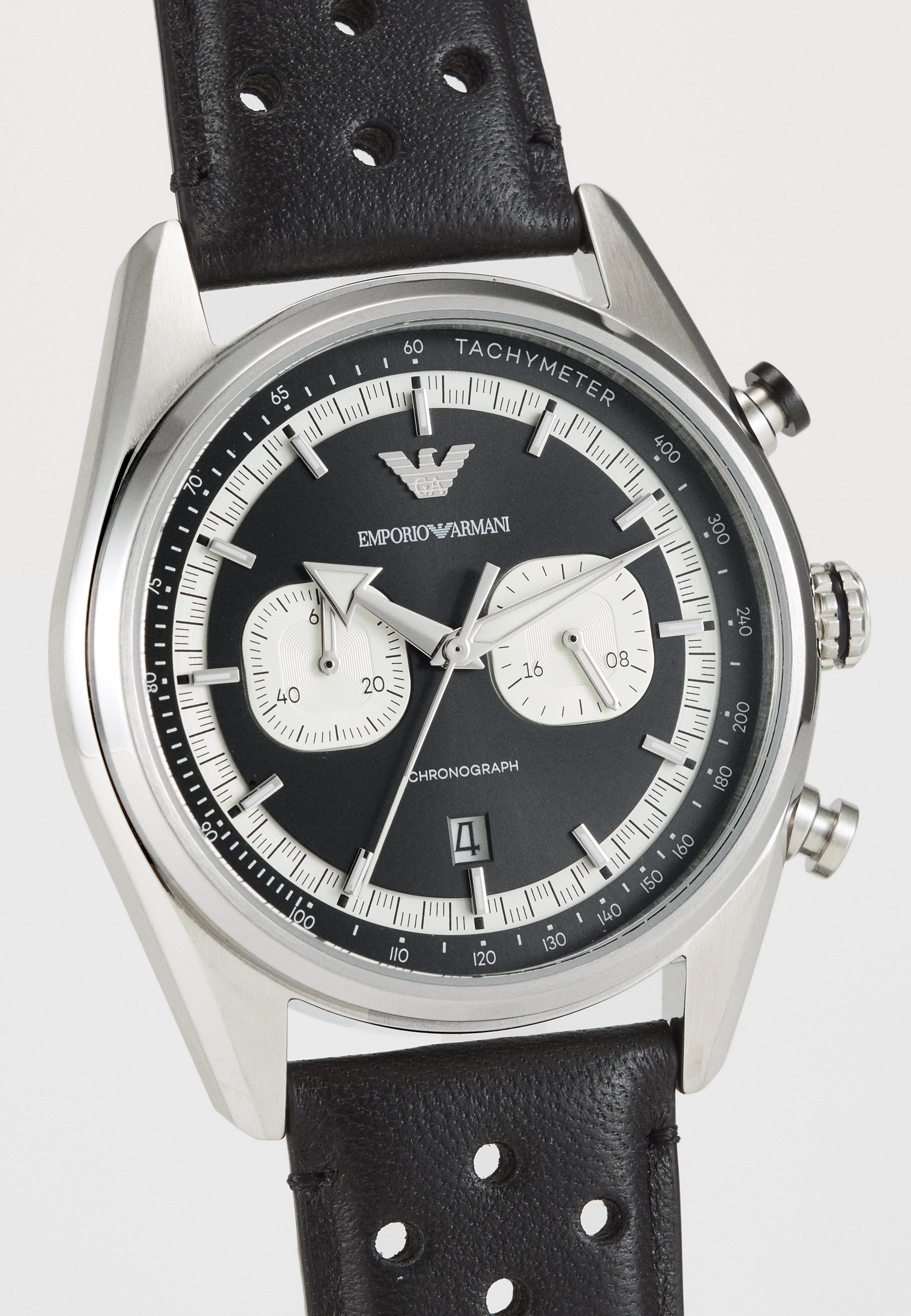 Emporio Armani RACER Montre a aiguilles silver coloured noir ZALANDO.FR