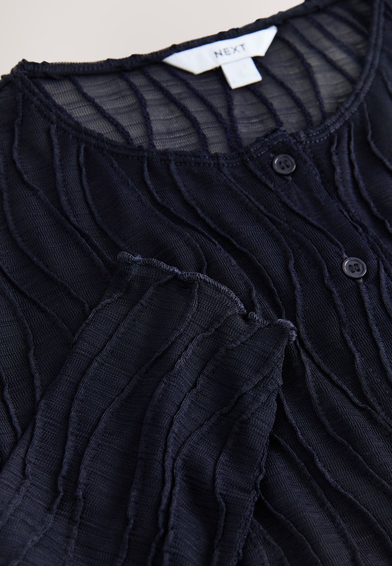 Next REGULAR FIT - TEXTURE LONG SLEEVE - Bluse - navy/blå - Zalando.dk
