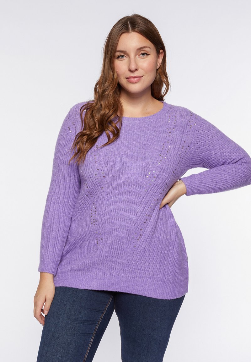 Fiorella Rubino CON PAILLETTES - Strickpullover - viola/lila - Zalando.at