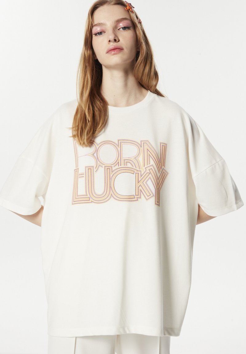 Twist CASUAL VISUAL PRINTED COMFORTABLE CUT - Camiseta estampada - ecru ...