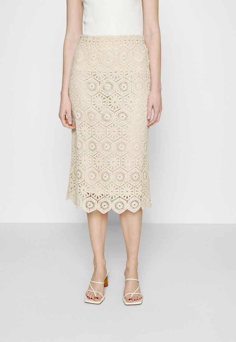 MAX&Co. ELFO - Bleistiftrock - ecru/beige - Zalando.de