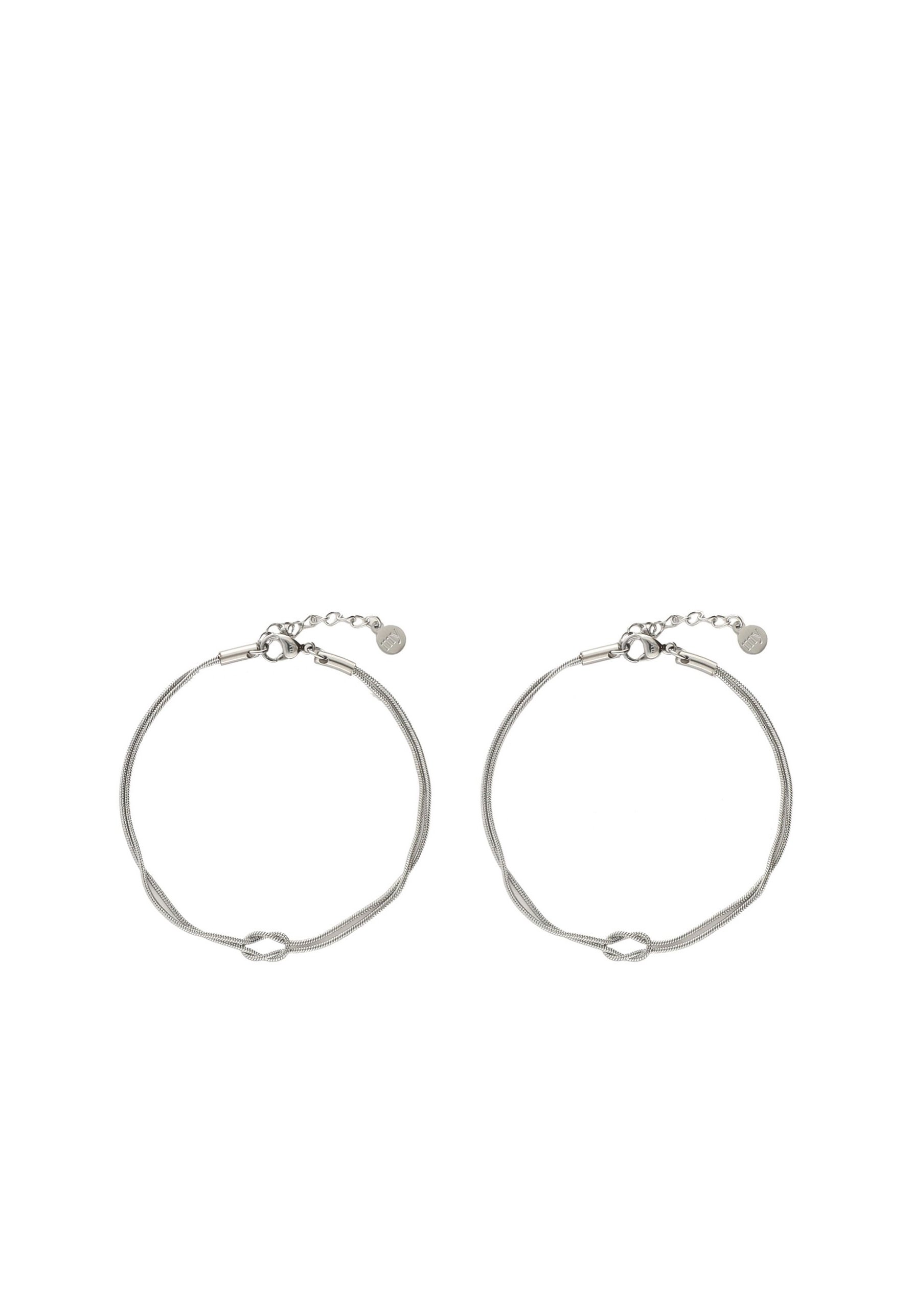 FOREVER CONNECTED MINIMALIST SET Armband silver coloured