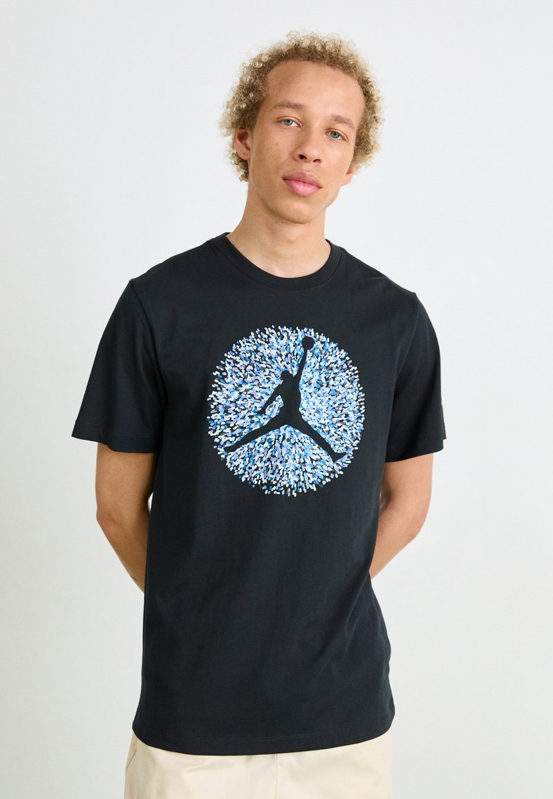 Jordan POOL CREW - Print T-shirt - black - Zalando