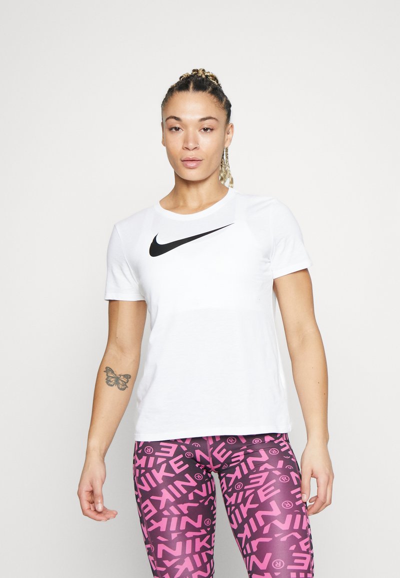 Nike Performance TEE - T-Shirt sport - white/black/bianco - Zalando.it