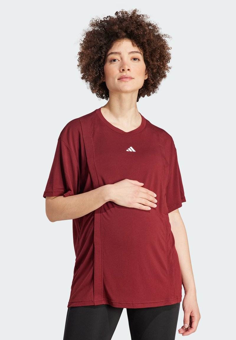 adidas Performance Sport T-Shirt - shadow red/white/rot - Zalando.at