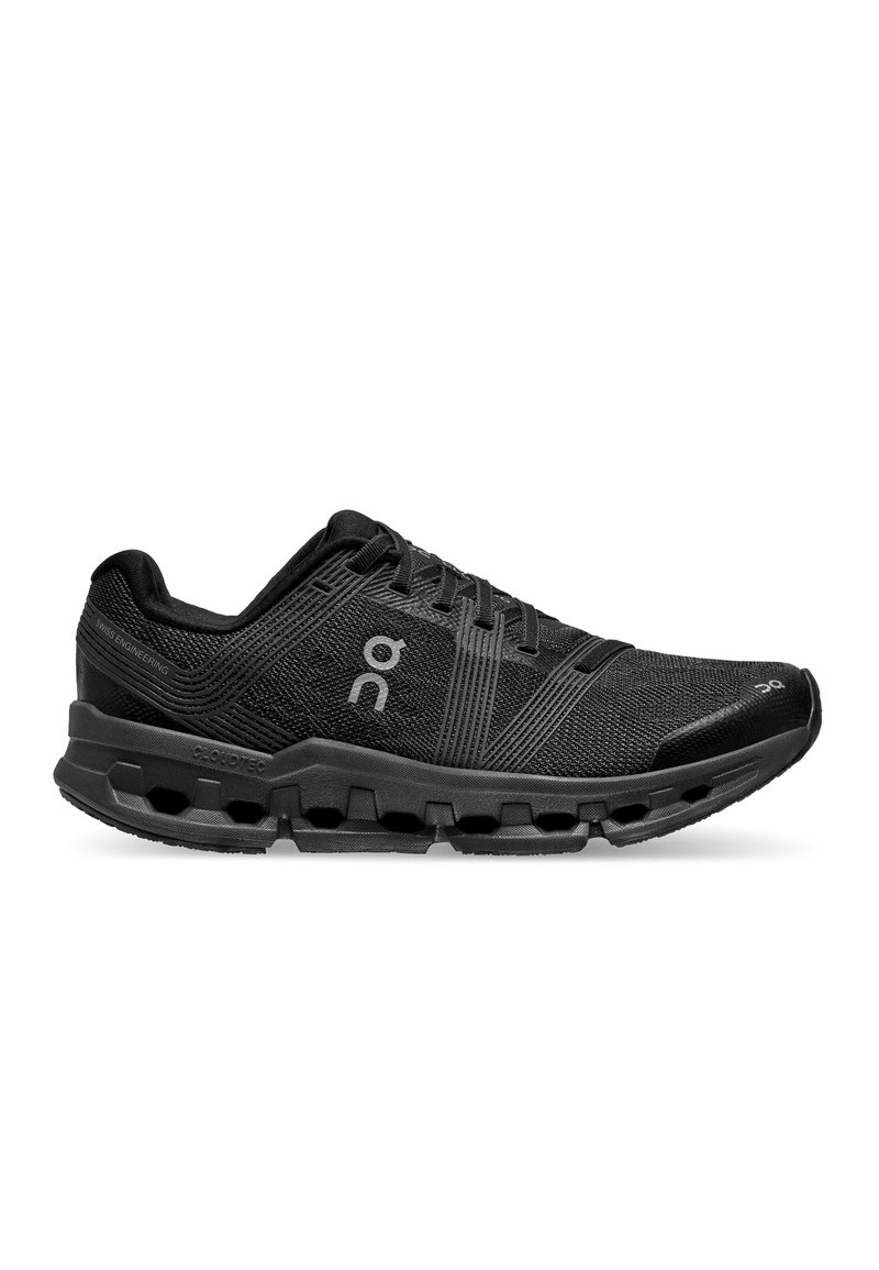 On CLOUDGO WIDE - Road running shoes - black eclipse/black - Zalando