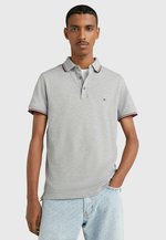 Tommy Hilfiger TIPPED SLIM - Poloshirt - light grey heather/hellgrau - Zalando.ch