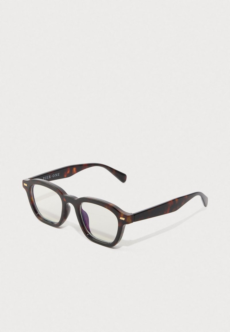 Pier One UNISEX - Briller med blålysfilter - tortoise/brunmeleret ...