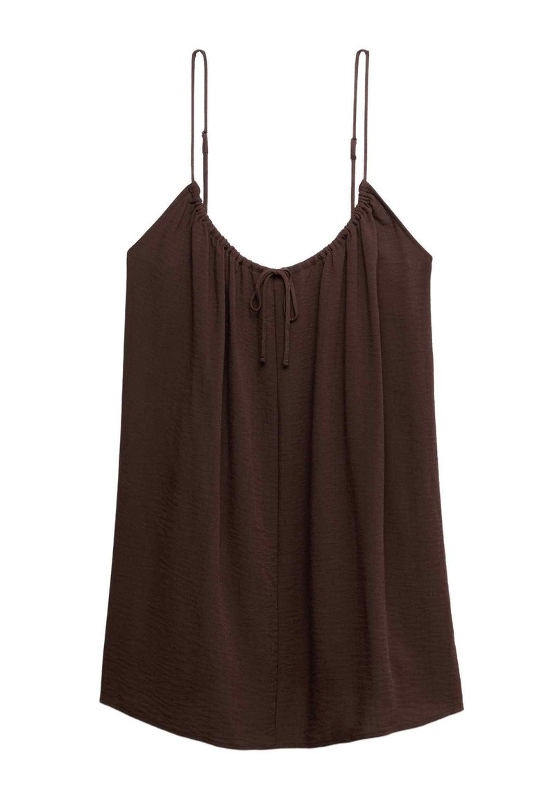 Marks & Spencer TIE FRONT STRAPPY MINI - Vardagsklänning - peat/brun ...