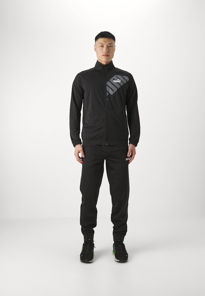 Puma POWER POLY TRACKSUIT - Tuta - puma black/nero - Zalando.it