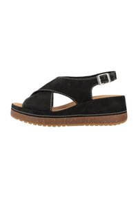 Clarks KASSANDA STEP 36 - Sandalen met sleehak - noir/zwart - Zalando.be