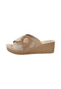 Inblu Mules de tacón - beige - Zalando.es