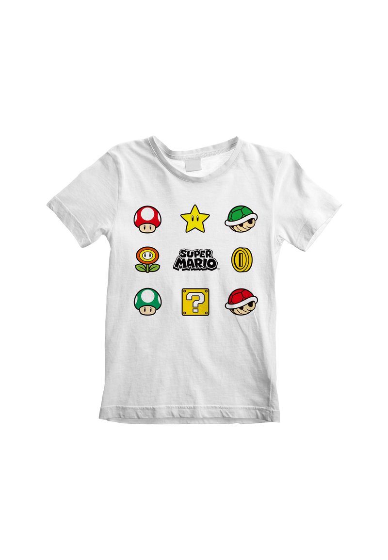 Henry Tiger NINTENDO SUPER MARIO ITEMS - Print T-shirt - white - Zalando