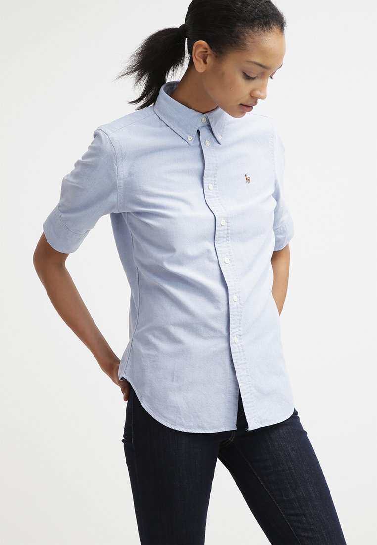 Polo Ralph Lauren Button-down blouse - blue/light blue - Zalando.ie