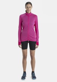 Icebreaker MERINO ZONEKNITZIP - Sweatjacke - BRIGHT PINK/neonpink ...