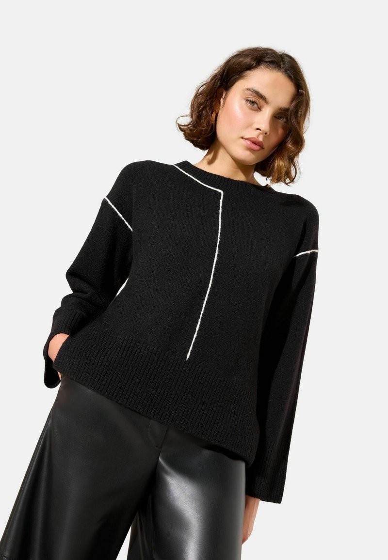 Friends Like These REGULAR FIT - STITCH DETAIL - Jumper - black - Zalando