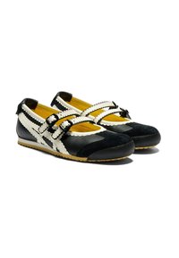 Onitsuka Tiger MEXICO 66 - Ballerinat nilkkaremmillä - black cream ...