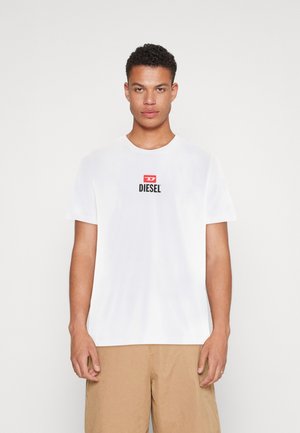Diesel T-DIEGOR-K70 - T-shirts med print - white/hvit - Zalando.no