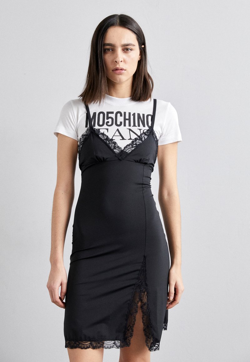 MOSCHINO JEANS DRESS - Jersey dress - black - Zalando.co.uk