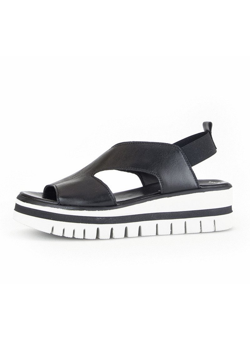 Gabor PLATEAU - Platform sandals - schwarz/black - Zalando