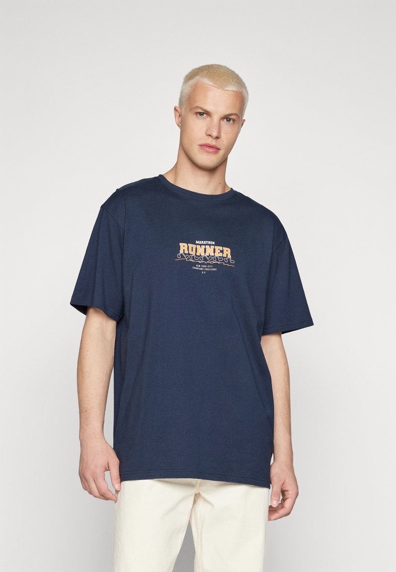 Denim Project RUNNER - T-shirt print - carbon blue/blauw - Zalando.nl